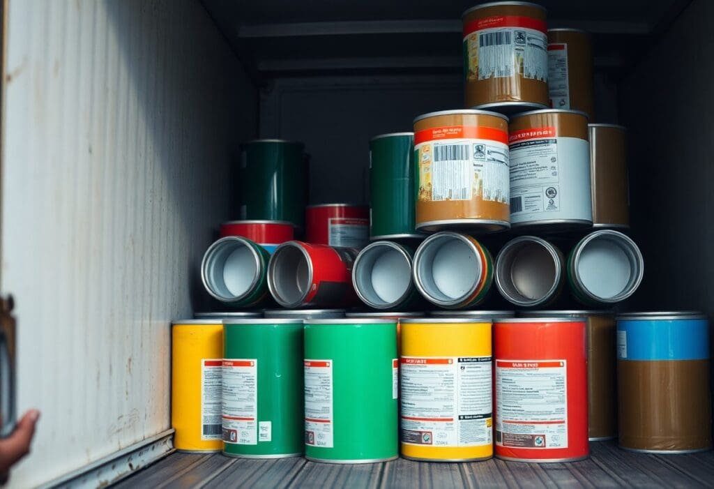 Are Empty Paint Cans Safe For Junk Removal?